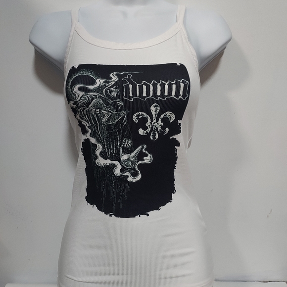 Tops | Down Tank Top Ribbed Down Band Shirt Pantera Tank Top Down Band Tank Top | Poshmark